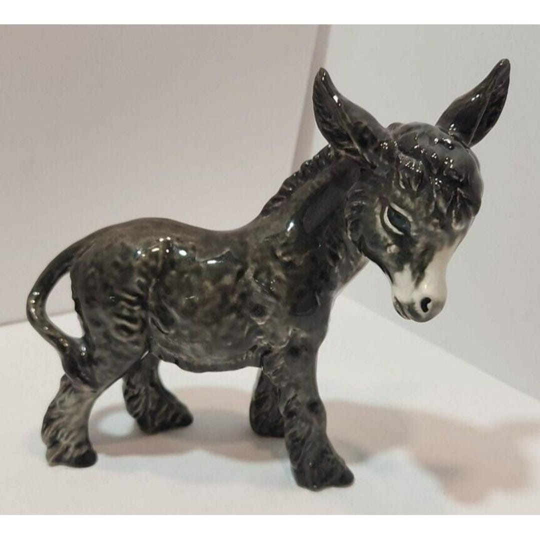 Vintage Rare Goebel West Germany Donkey Handpainted Figurine 6" 32-243 ...
