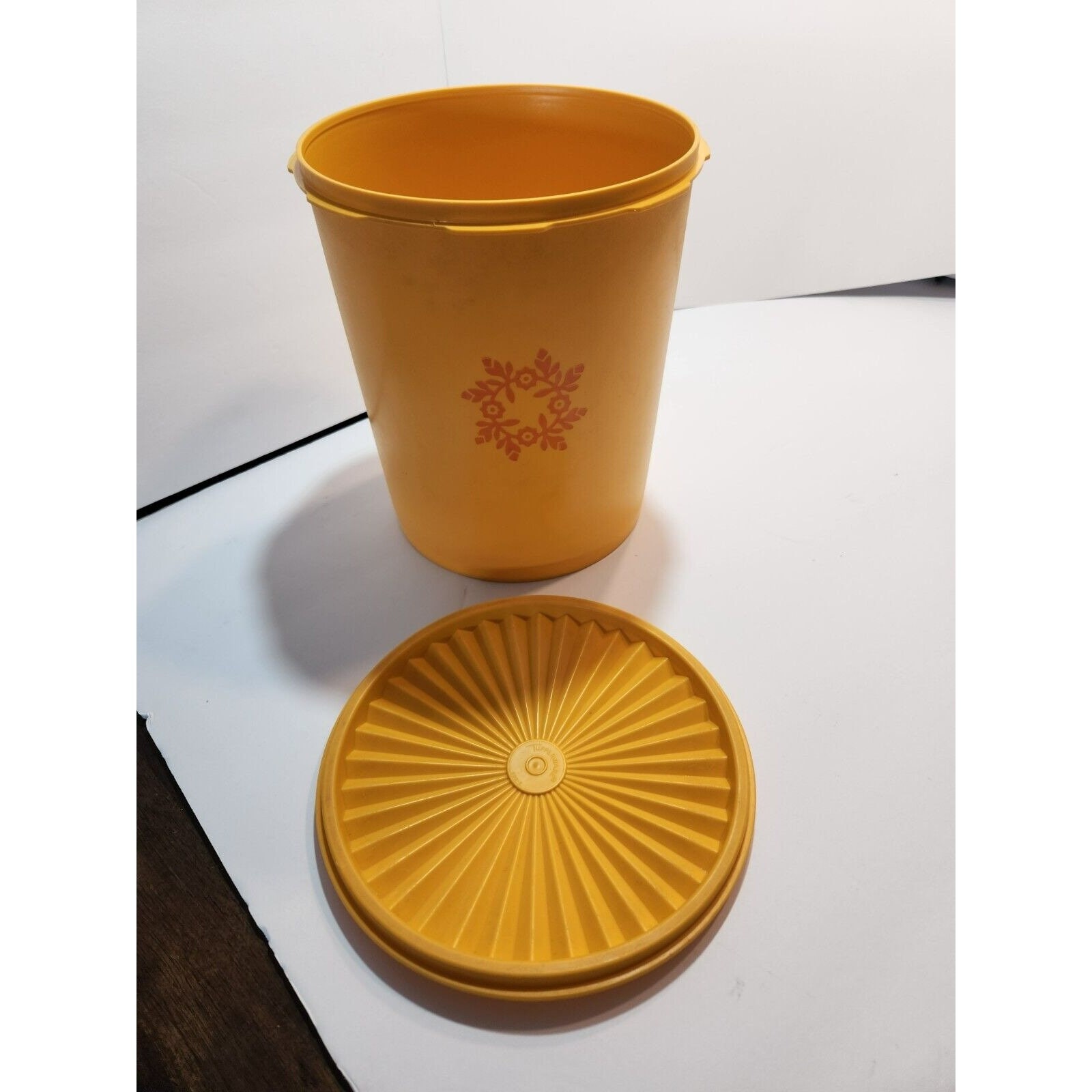 Vtg Mustard Yellow Tupperware Nesting Canister Set 811-4 809-6 807-8 ...