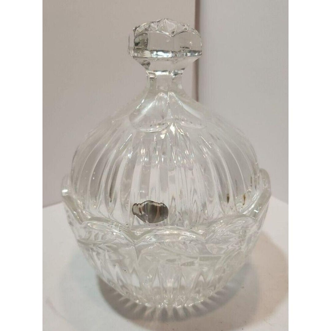 Vtg Bleikristall Lead Crystal Candy/nut Dish W/lid Made in Germany 8.5 ...