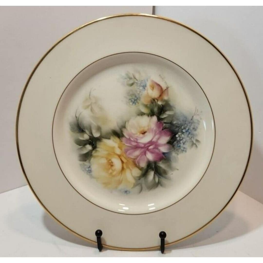 Vintage Lenox Presidential Collection Dinner Plate Floral Mansfield ...