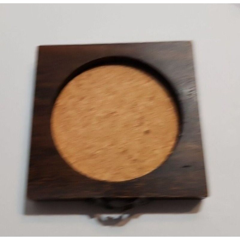 Set of 6 Brown Chest of Drawers Coasters W/ornate Pulls 5.25 Tall by 5 ...