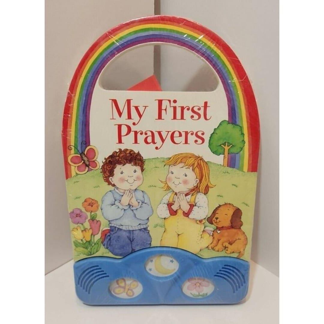 Vtg My First Prayers Play A Sound Book Sealed New Colorful With Rainbow ...