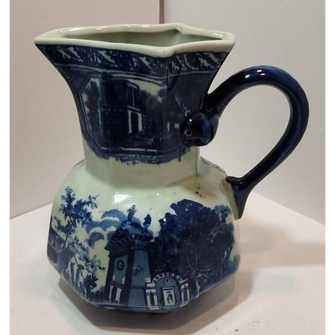 Antique Victoria Ware Ironstone Pitcher Octagonal 1920's 8.5" Tall by ...