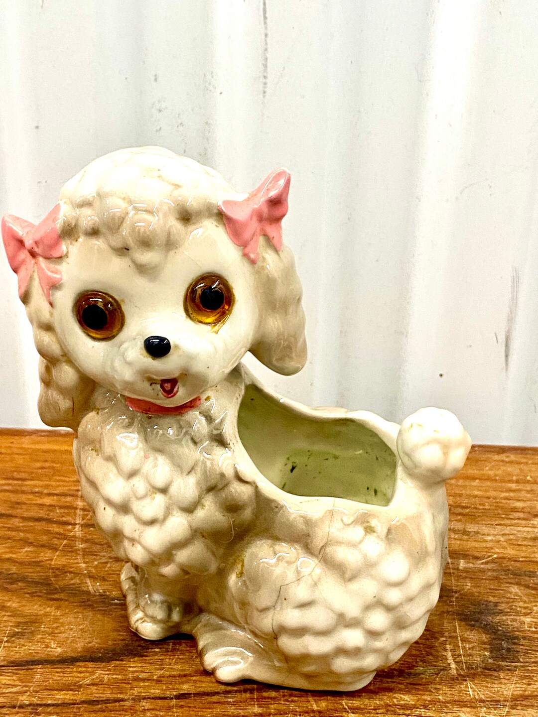 Cute Vintage Mid Century Ceramic Poodle Planter Made in Japan - Etsy