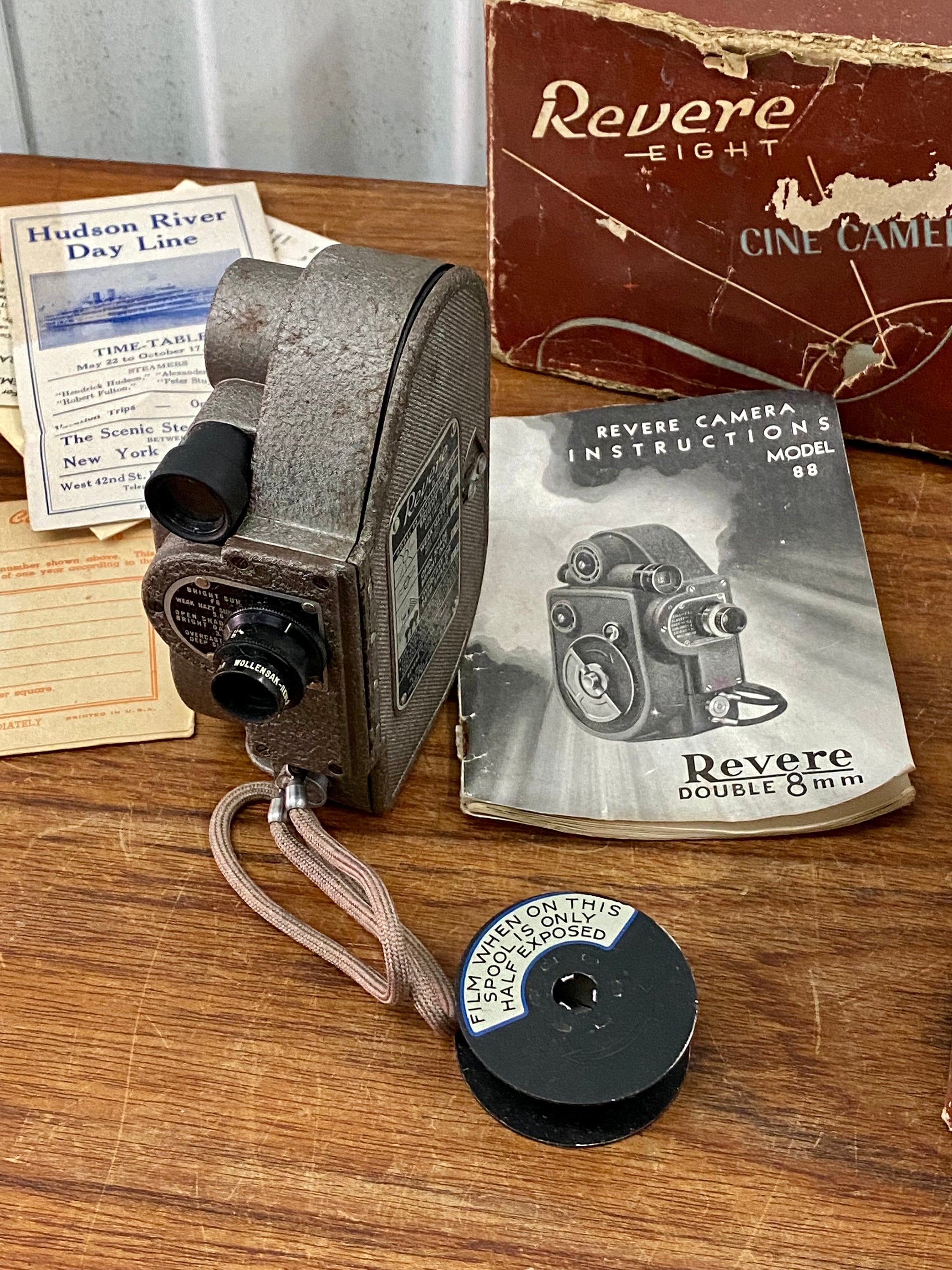 Vintage 1948 Revere Double 8 Film Camera in Orgional Box | Etsy