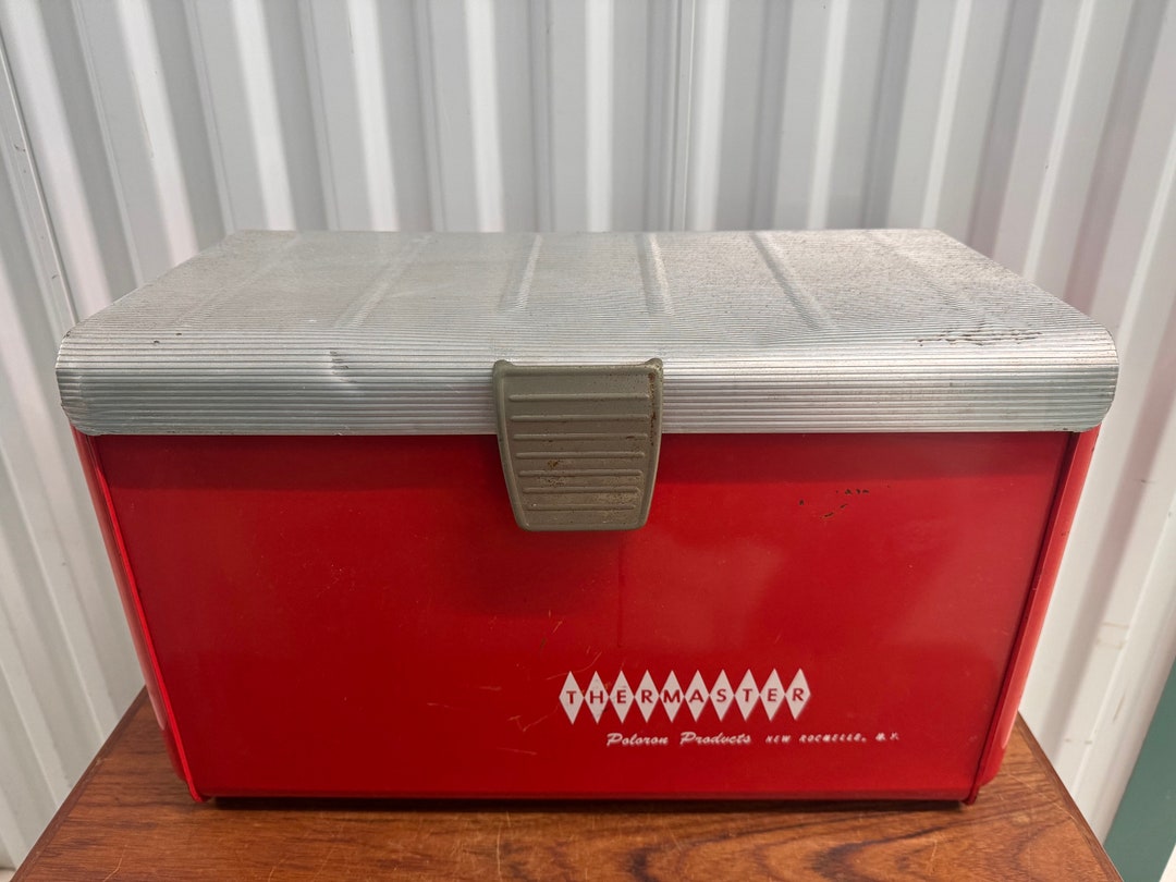 Vintage Poloron Thermaster Cooler Red 1950s Aluminum Ice Chest - Etsy