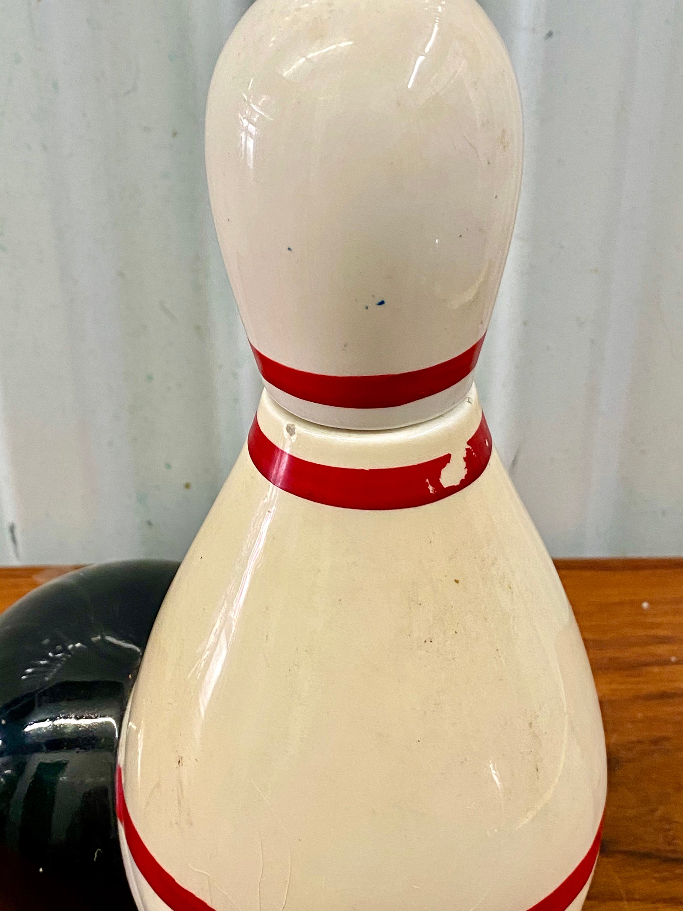 Vintage Bowling Ball Pin Ceramic Whiskey Decanter Japan - Etsy