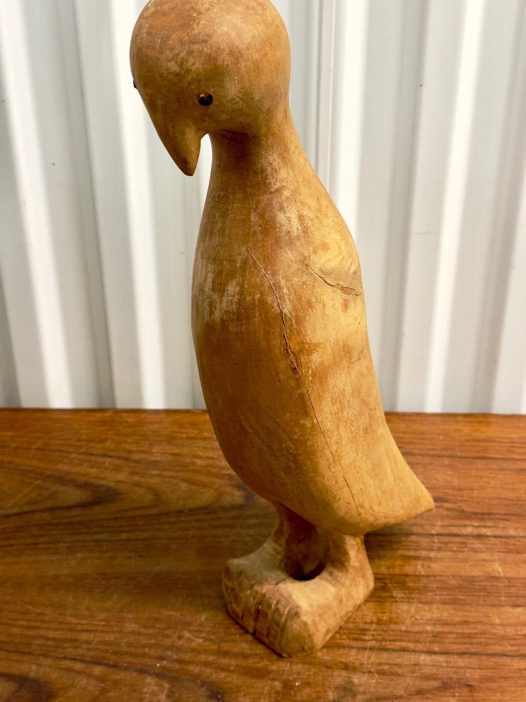 Vintage Wooden Hand Carved Folk Art Penguin Puffin - Etsy