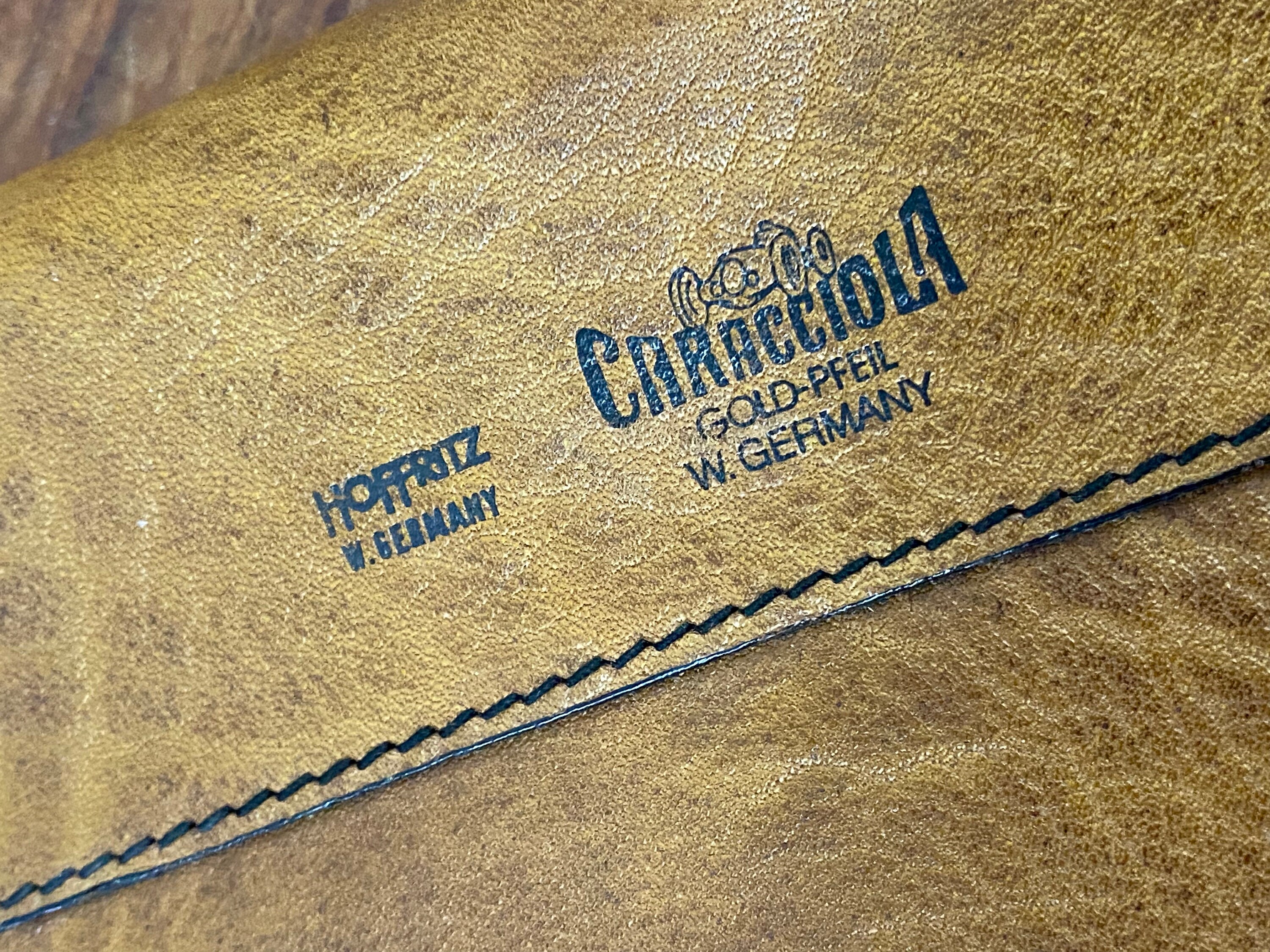 Vintage Gold Pfeil Caracciola Liquor Hip Flask Leather - Etsy