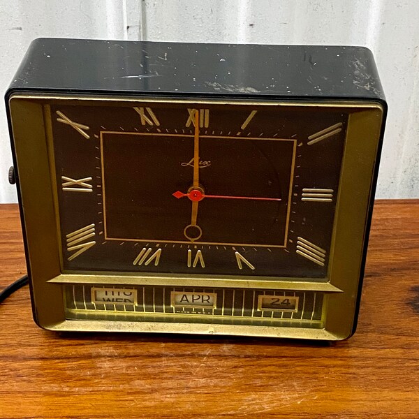 Mcm Desk Clock - Etsy