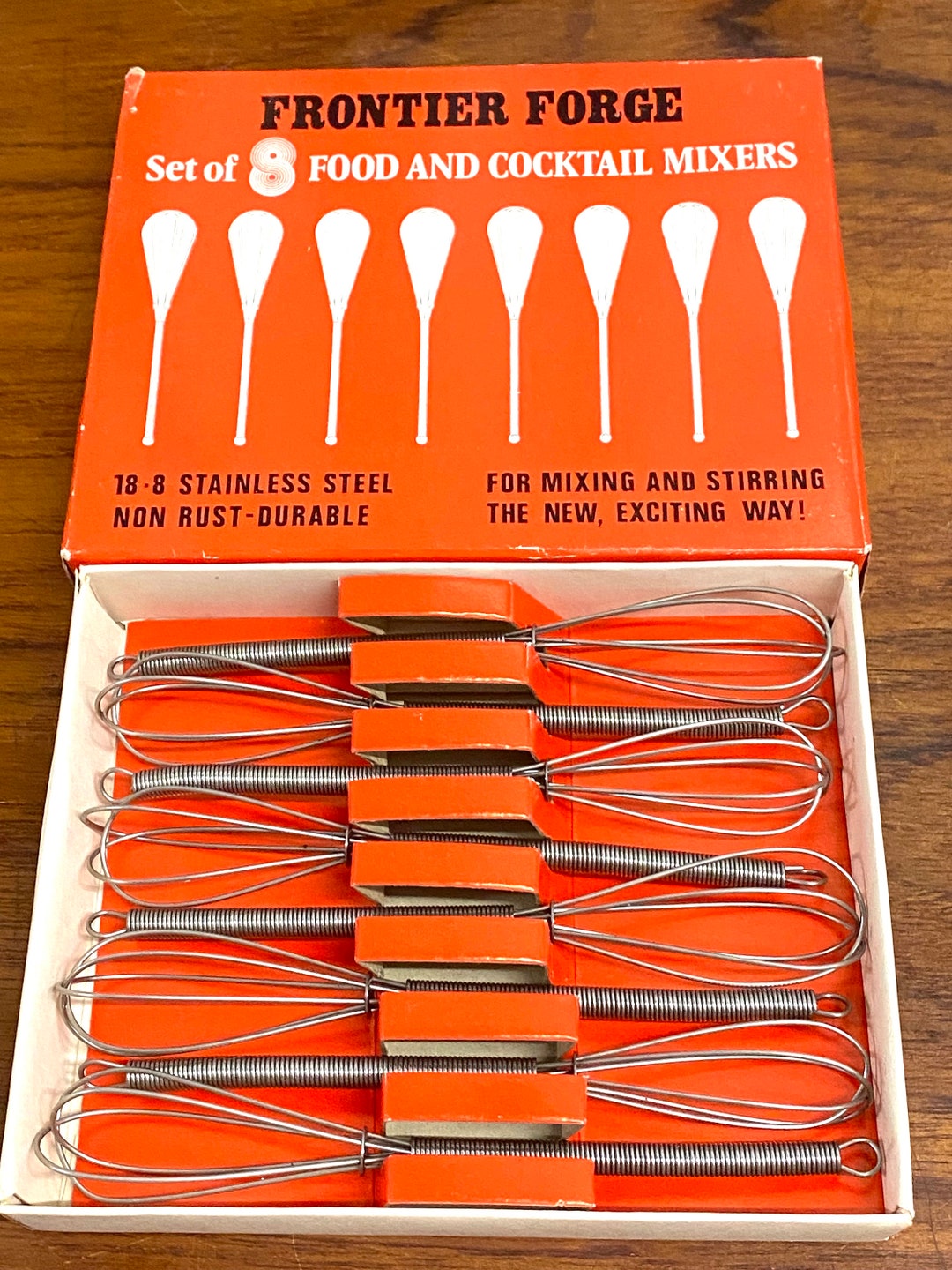 Vintage Mid Century Frontier Forge Set of 8 Food & Cocktail Mixers ...
