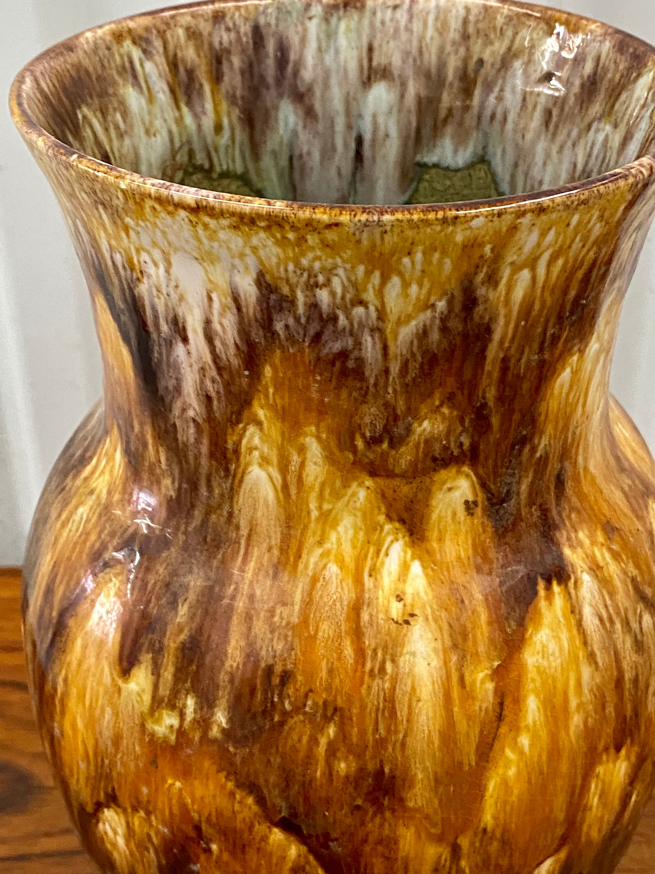 Vintage Mid Century St Peters Graz Drip Glaze Austrian Pottery Vase - Etsy