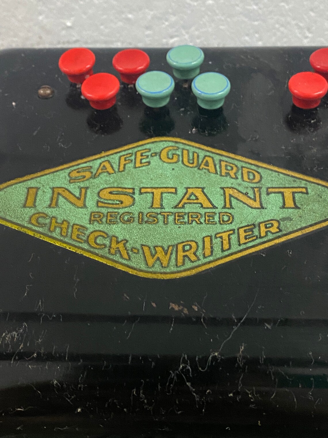 Rare Antique/vintage Safe-guard Check Writer Model B215 Banking Office ...