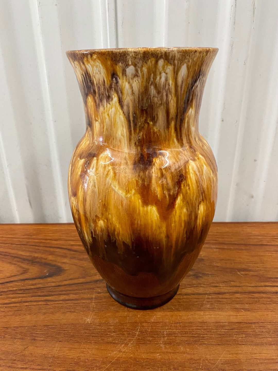 Vintage Mid Century St Peters Graz Drip Glaze Austrian Pottery Vase - Etsy