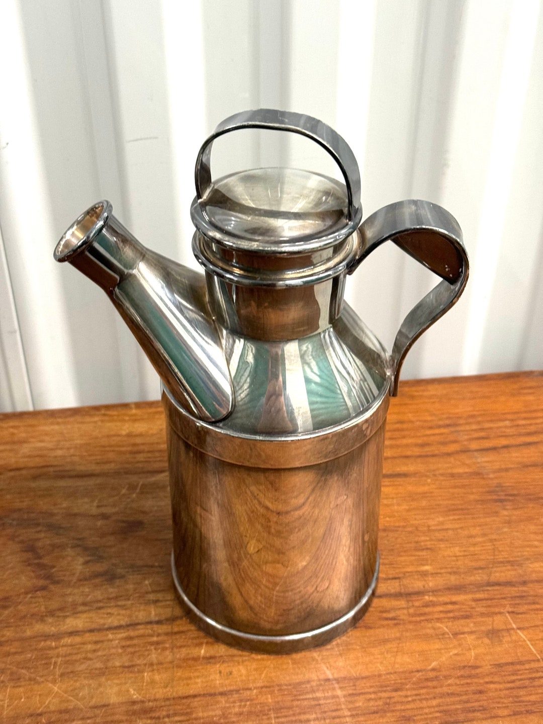 Vintage Reed Barton Prohibition Milk Jug Cocktail Shaker Pitcher 27 Oz ...