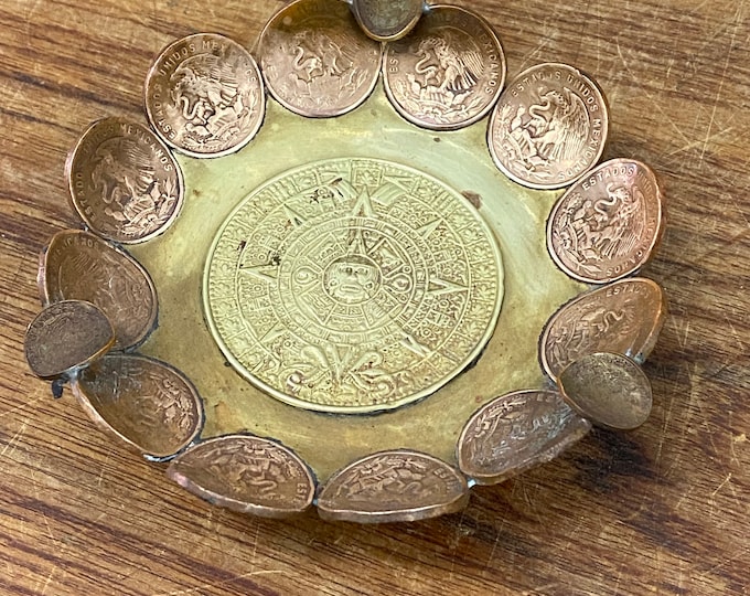 Mid Century Vintage Mexican Coin Ashtray - Etsy