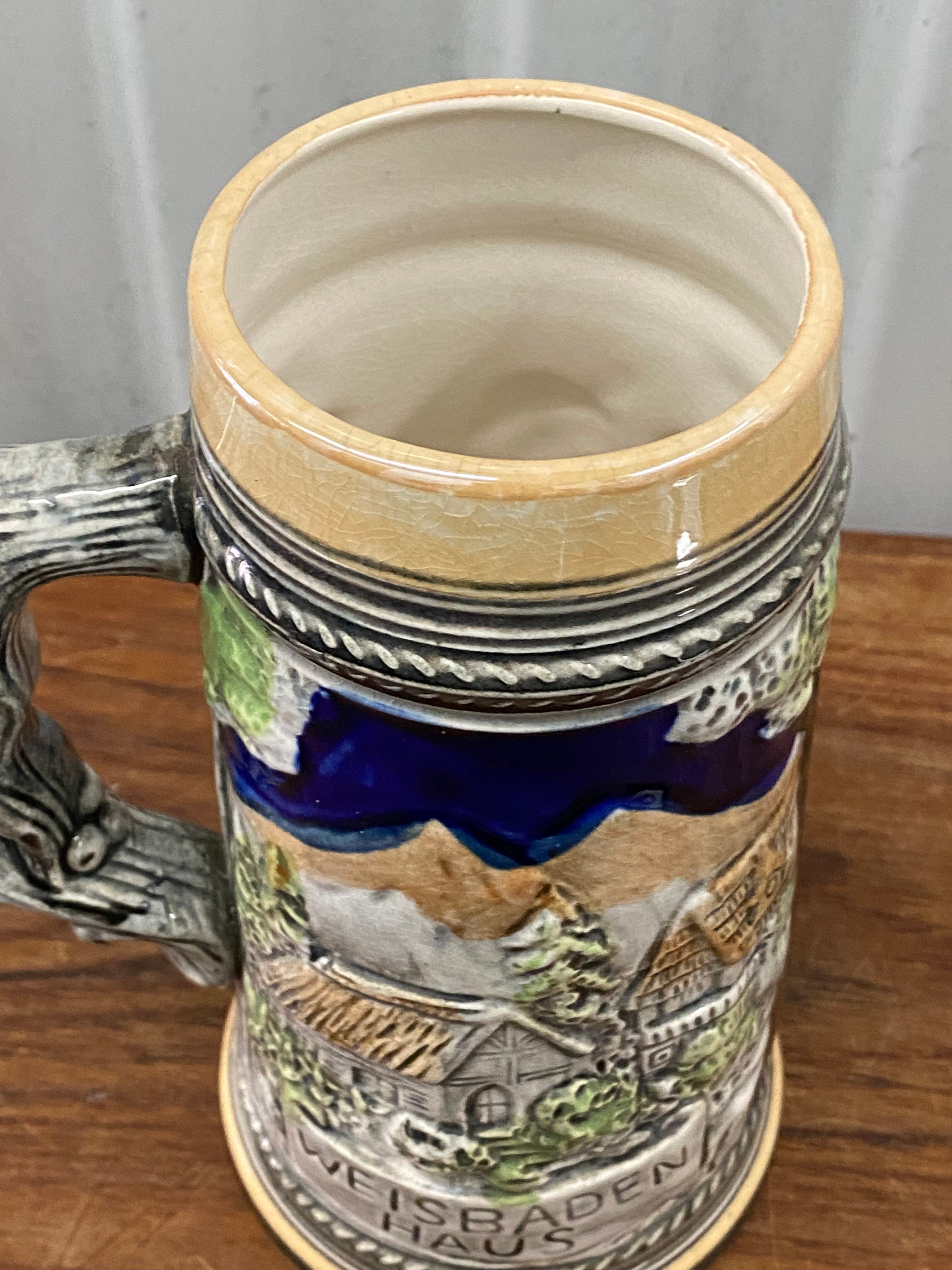 Vintage Weisbaden Haus Ceramic German Beer Stein Made in Japan - Etsy