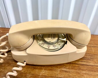 1963 Princess Rotary Phone, Vintage Western Electric Rotary Telephone ...