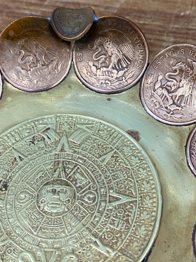 Mid Century Vintage Mexican Coin Ashtray - Etsy