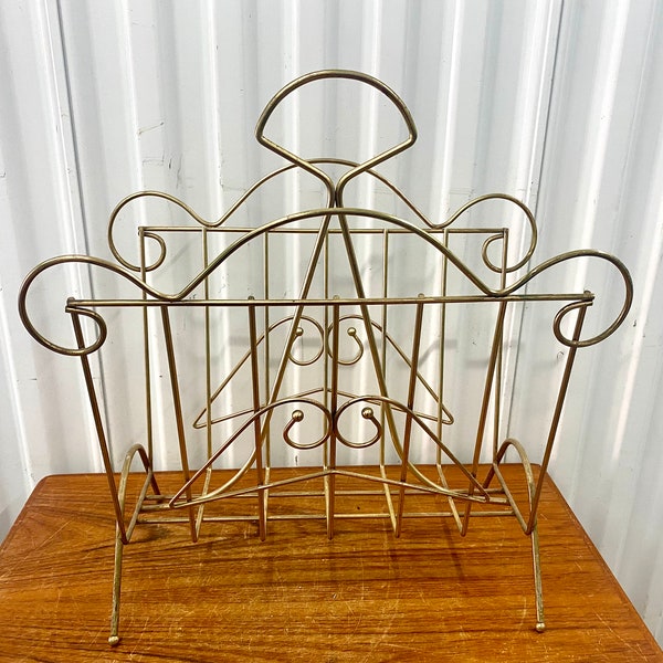 Gold Magazine Rack - Etsy