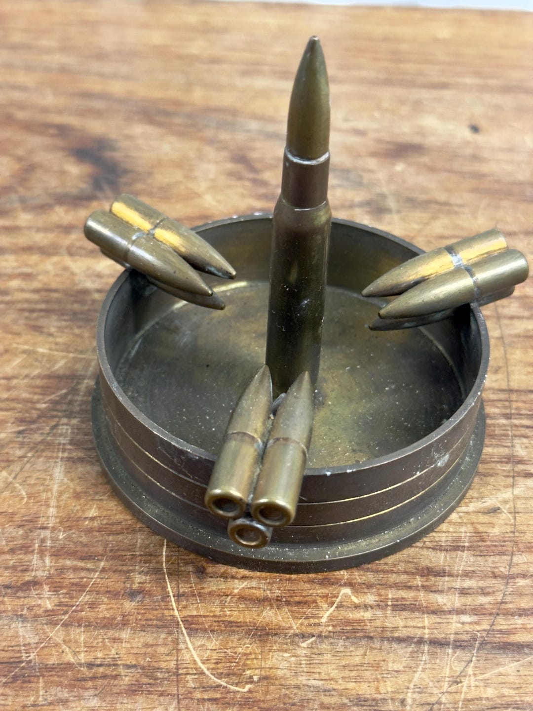 Vintage Trench Art Shell Bullet Ashtray - Etsy