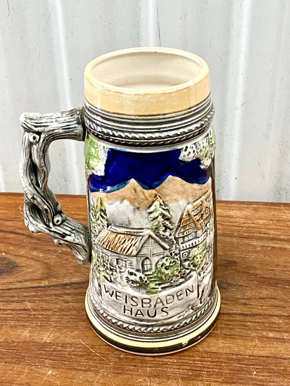 Vintage Weisbaden Haus Ceramic German Beer Stein Made in Japan - Etsy