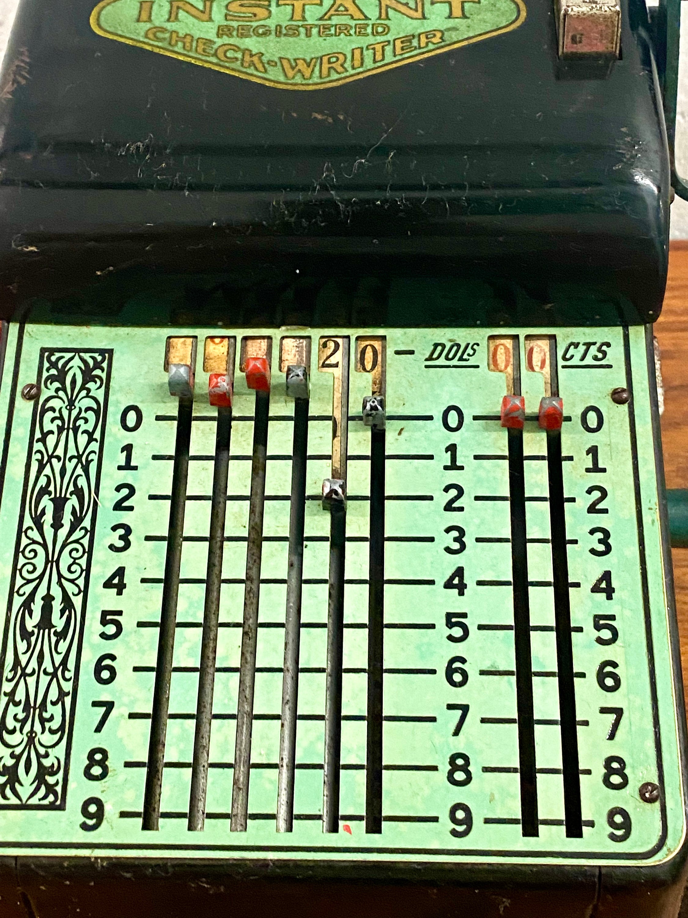 Rare Antique/vintage Safe-guard Check Writer Model B215 Banking Office ...