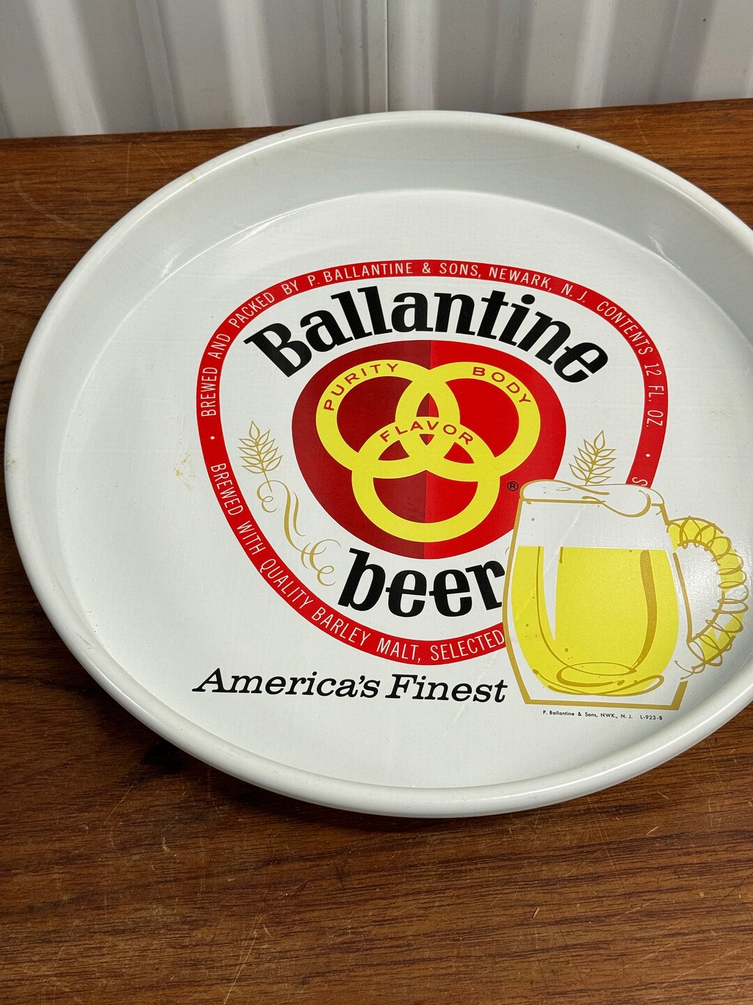 Vintage Ballantine Beer Tray 13" - Etsy