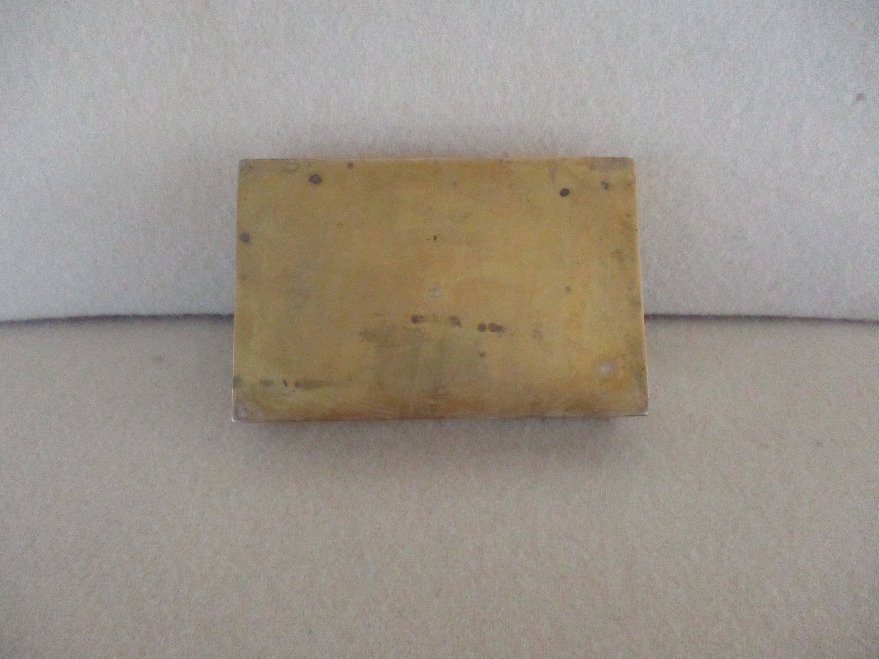 1950's Gold Tone Brass Box - Etsy