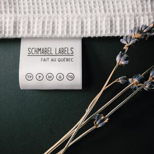 100 Custom Care Labels | Wash Care Tags for Clothing | Woven Fabric ...