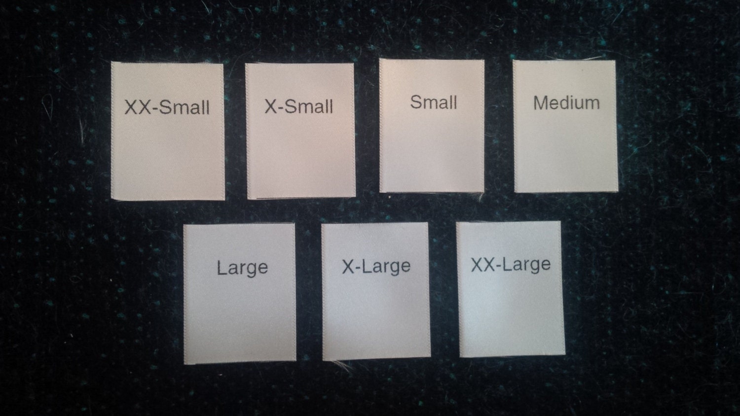 100 Clothing Size Labels Silky Satin With FREE Cutting | Etsy