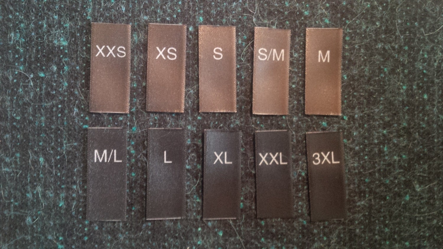 100 Clothing Size Labels Silky Satin With FREE Cutting | Etsy