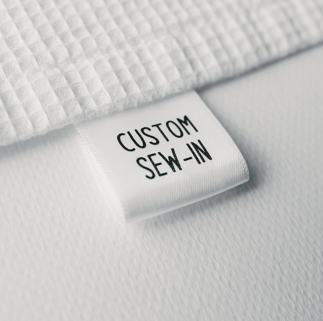 100 Custom Brand Labels (woven Edges, Fabric Labels, Sew-in Custom Care ...