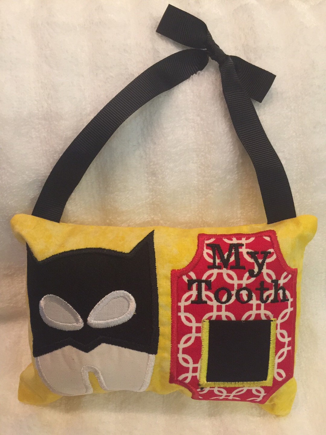A Bat Man Tooth Fairy Pillow - Etsy