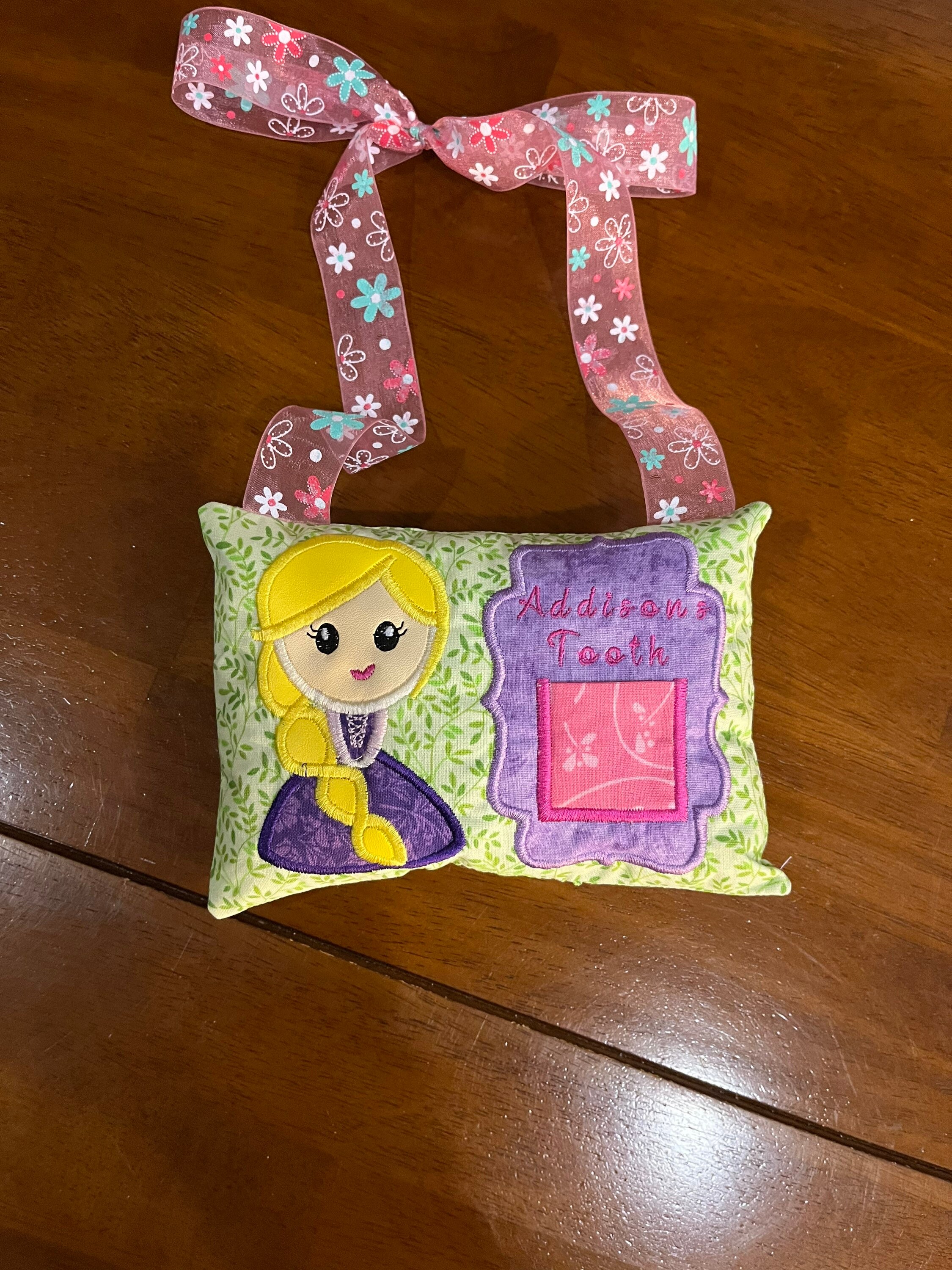 Princess With Long Hair Tooth Fairy Pillow - Etsy