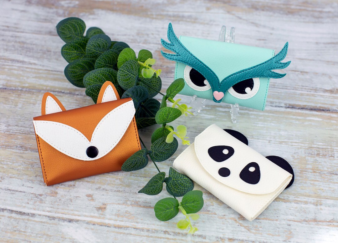 Adelaide Animal Card Holders, Mini Card Wallet Sewing Pattern, PDF ...