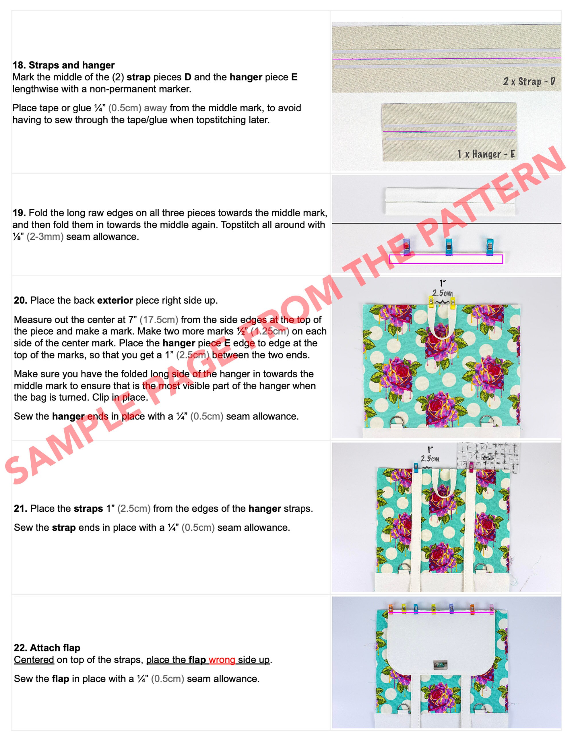 Bonn Backpack School Bag Sewing Pattern PDF Sewing Pattern - Etsy Canada