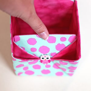 Storage Box Pattern, Sew Storage Box, Fabric Storage, PDF Sewing ...