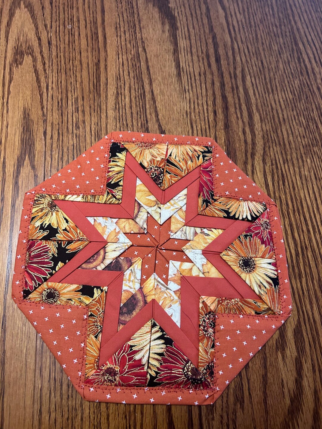 Pot Holder Quilted Folded Star - Etsy