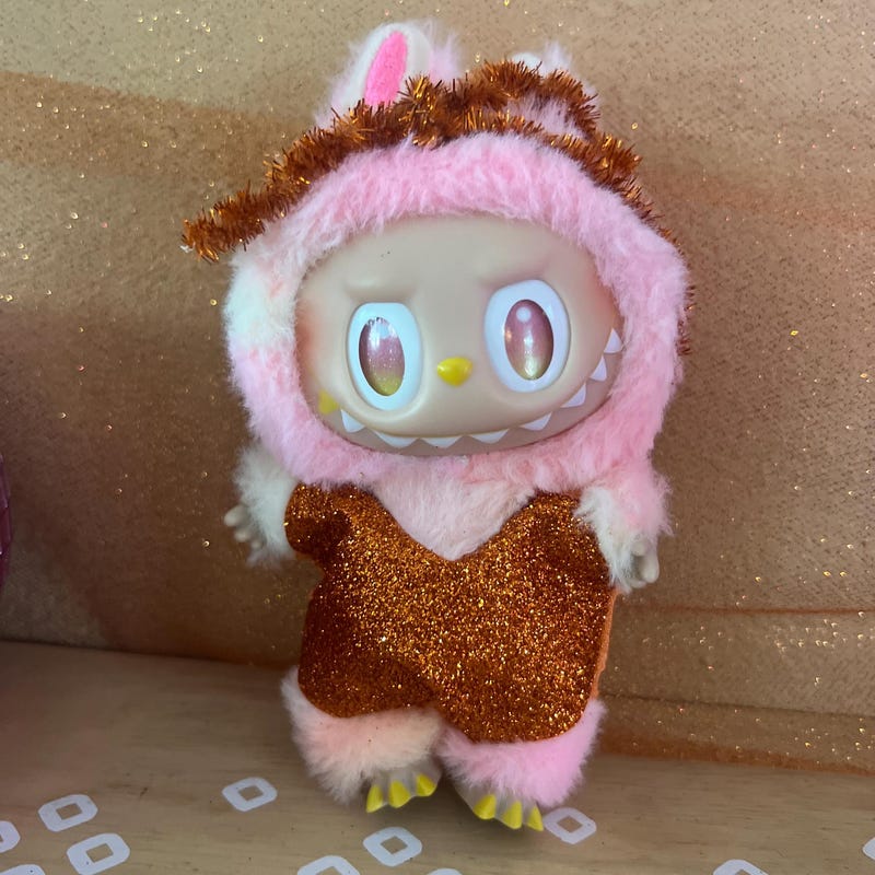 Labubu Orange - Etsy