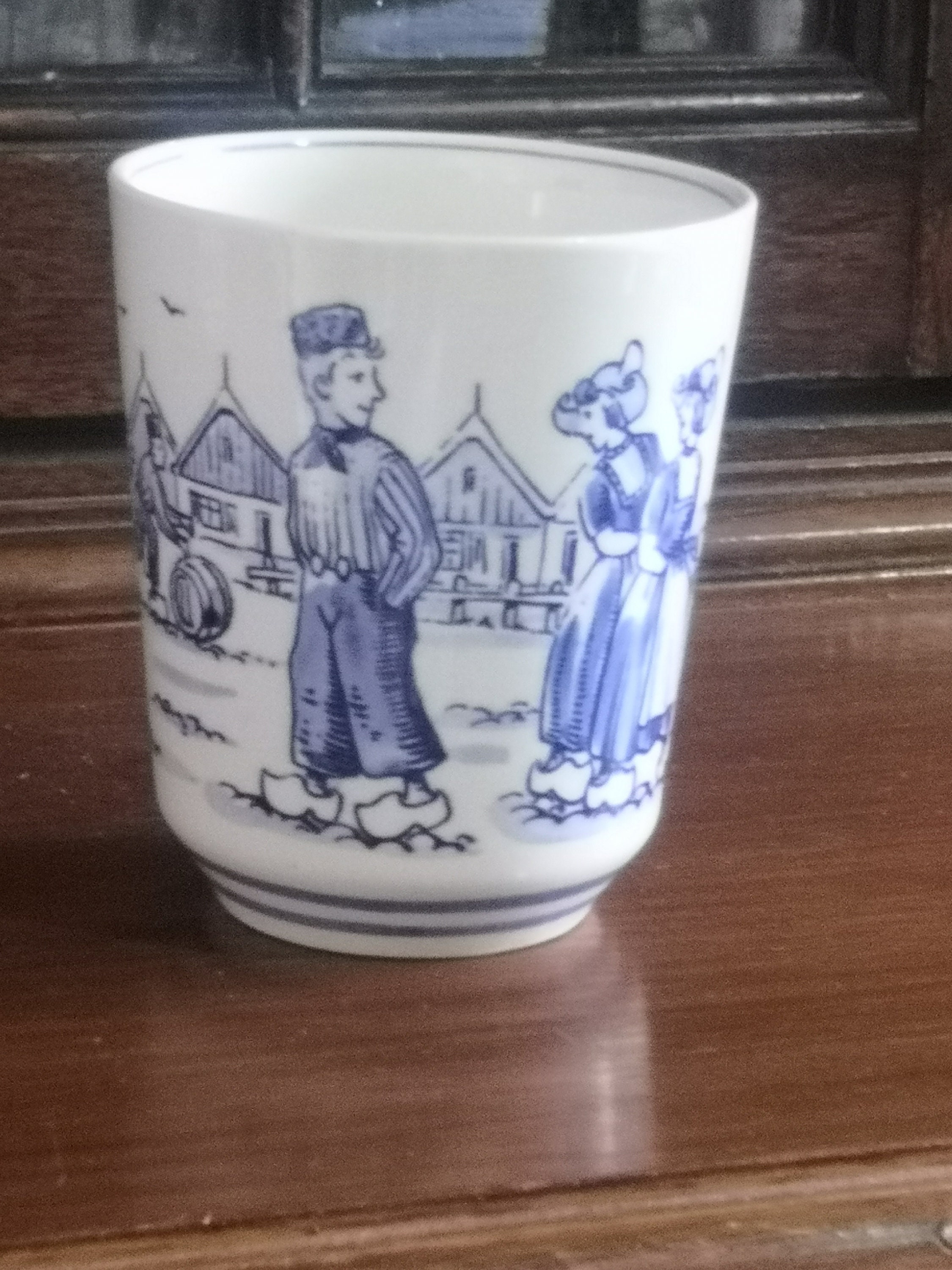 Delfts Blauw Royal G. Volendam Beaker Cup Hand Painted Dutch Delft Blue ...