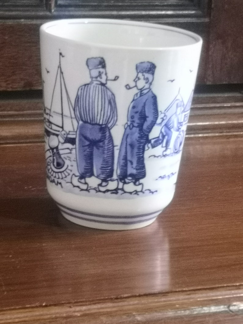Delfts Blauw Royal G. Volendam Beaker Cup Hand Painted Dutch Delft Blue ...