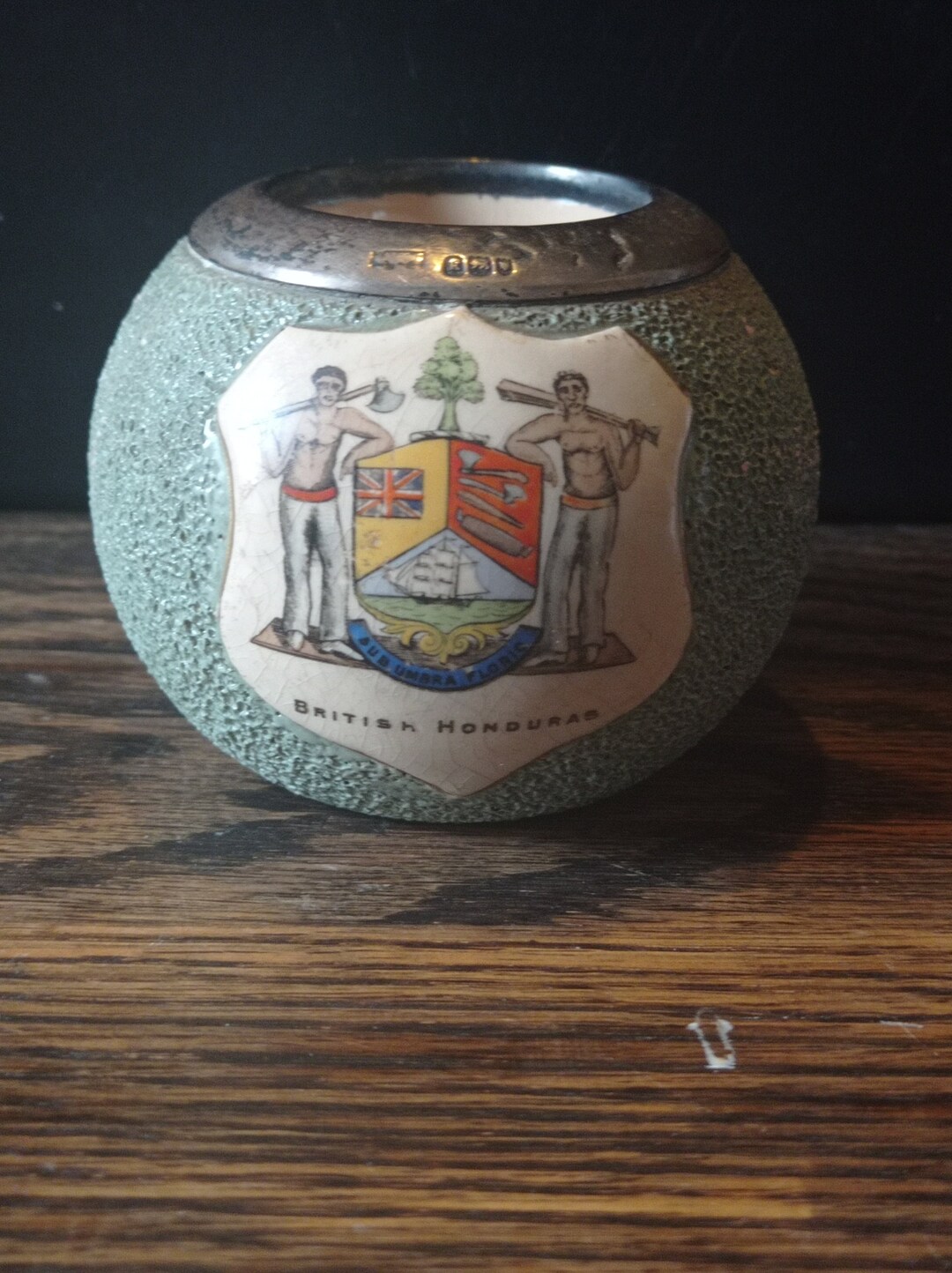 Rare Makintyre Burslem Pottery Match Striker With Hallmarked Silver Rim ...