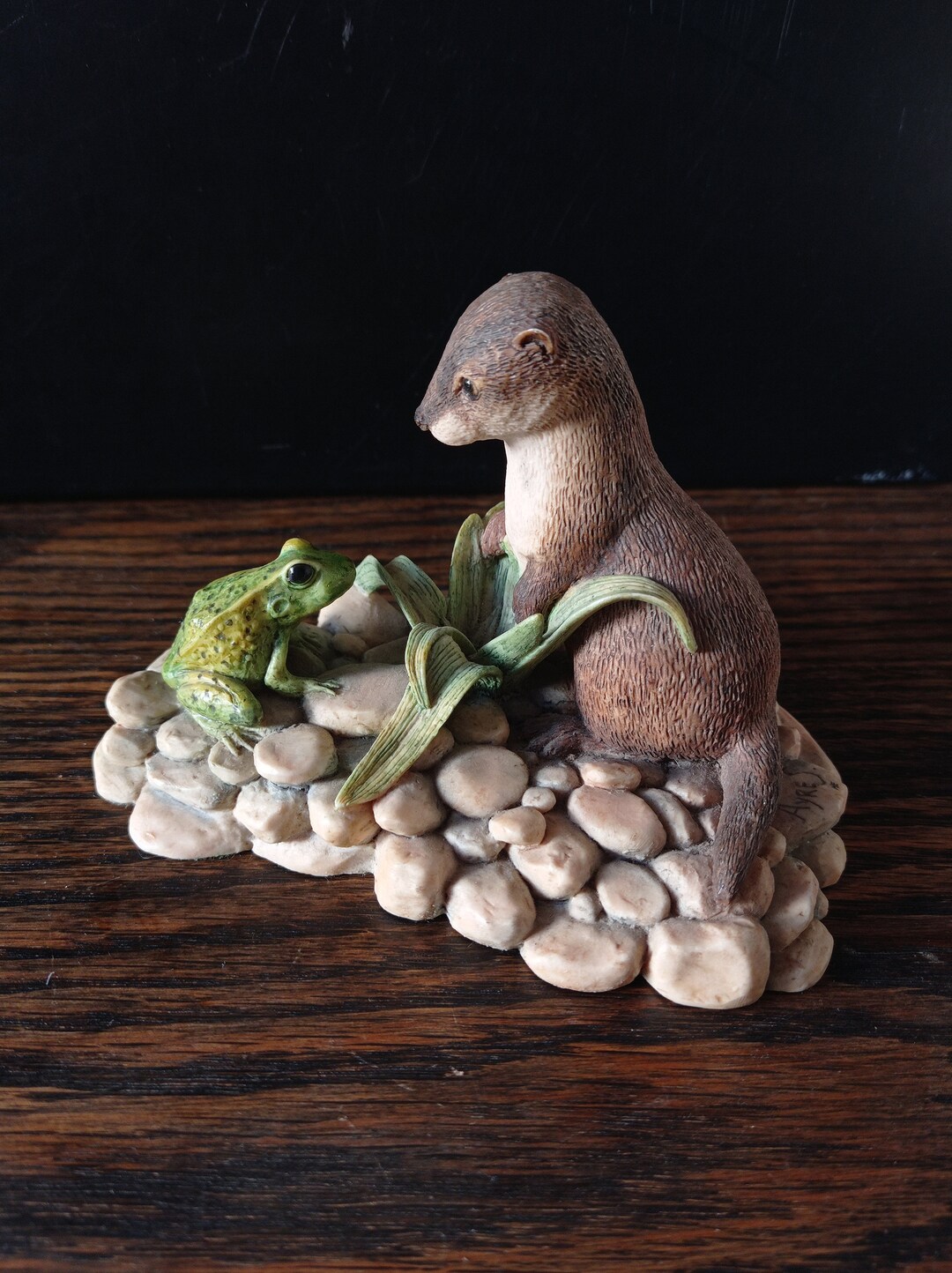 Vintage Border Fine Art Otter & Frog Ray Ayers - Etsy