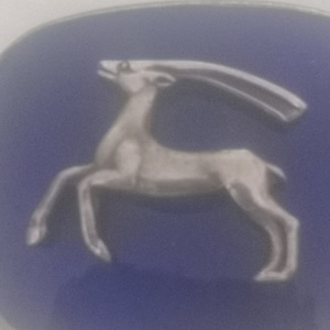 Stunning Art Deco Blue Enamel & Silver Springbok Brooch - Etsy UK
