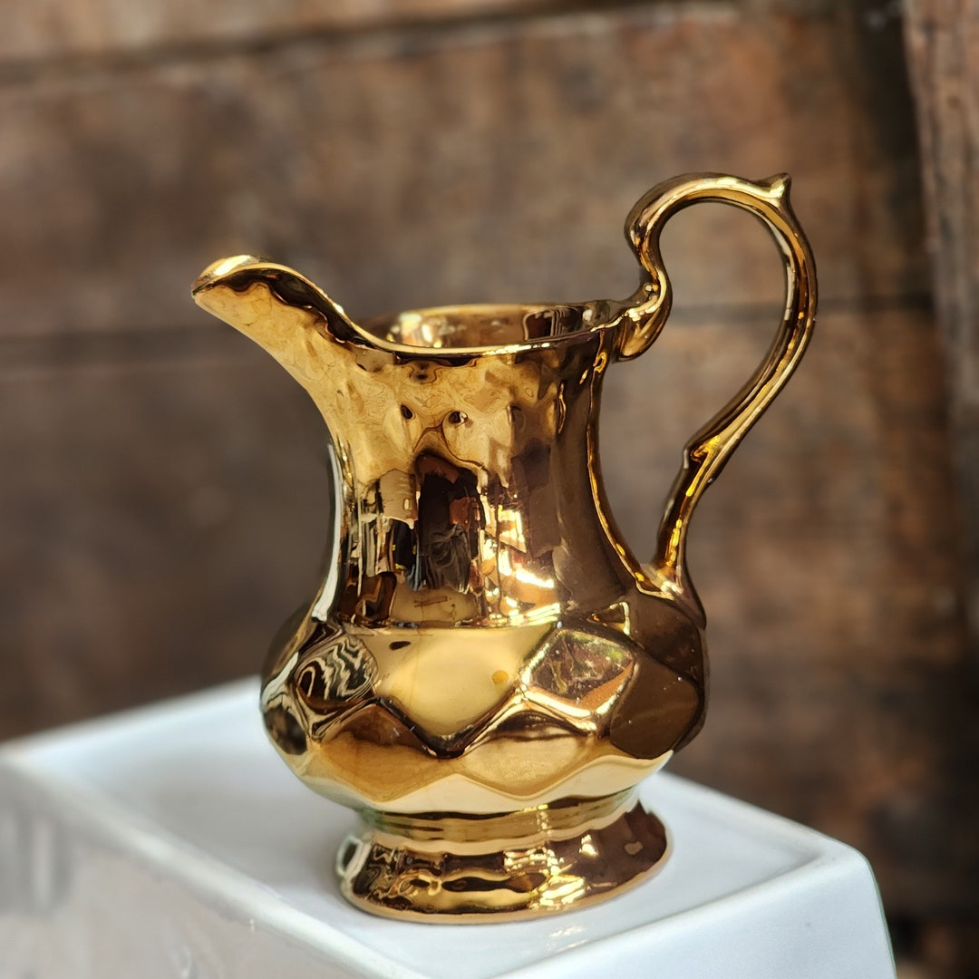 Vintage Wade English Copper Lusterware Pitcher. Made in England. 1940s ...