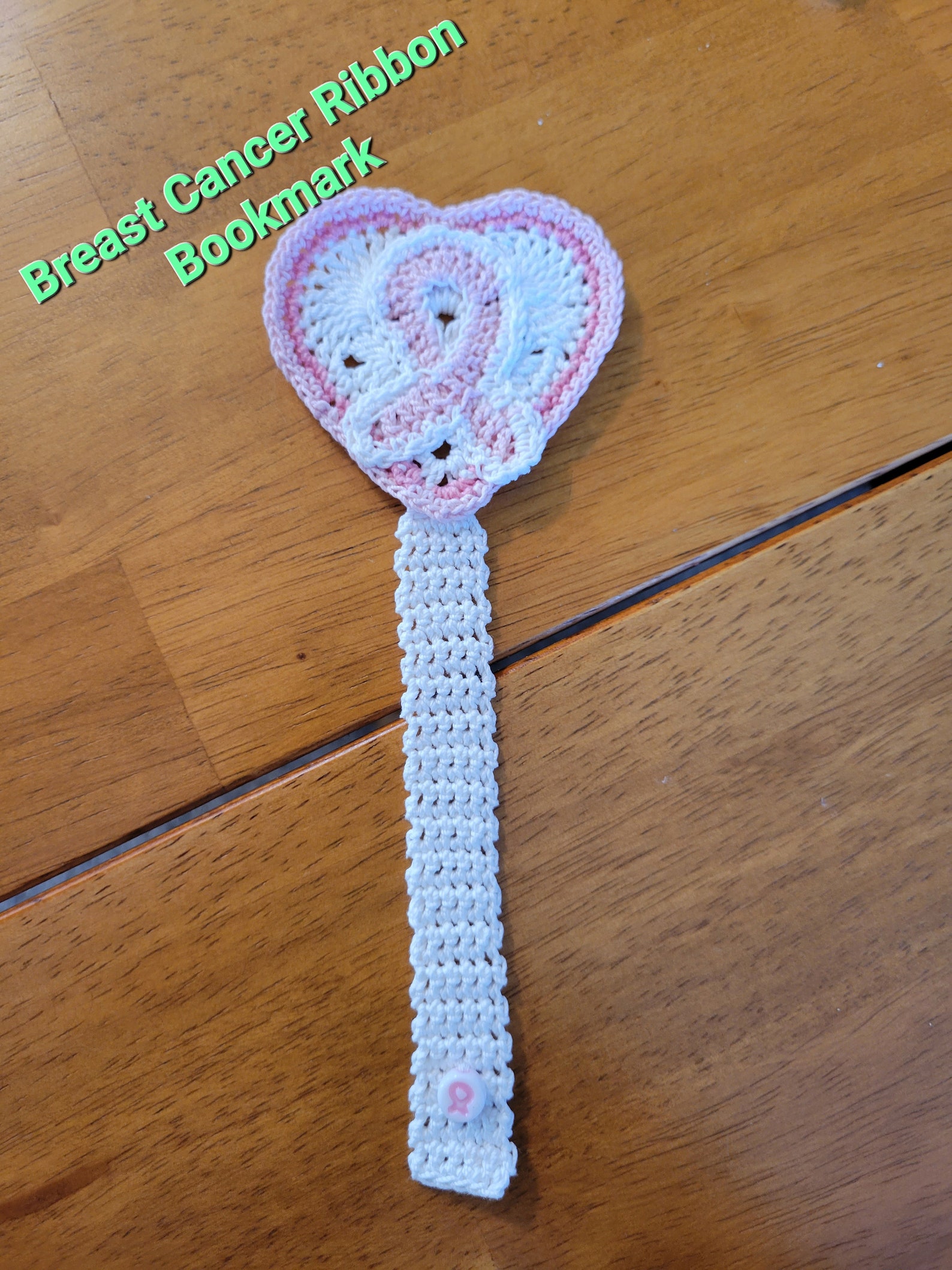 Breast Cancer Awareness Ornaments. Crocheted. Key Chains. Bookmarks ...