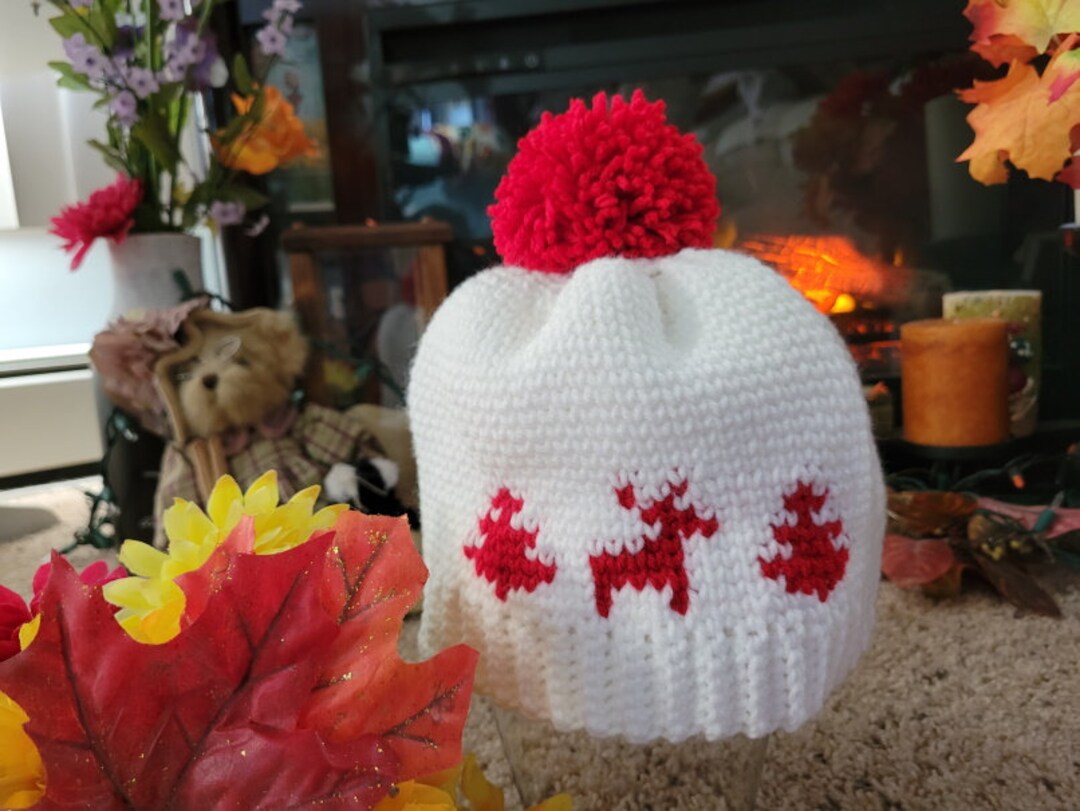 Alice's Crocheted Waistcoat St knit St Trees/deer Hat Pattern - Etsy