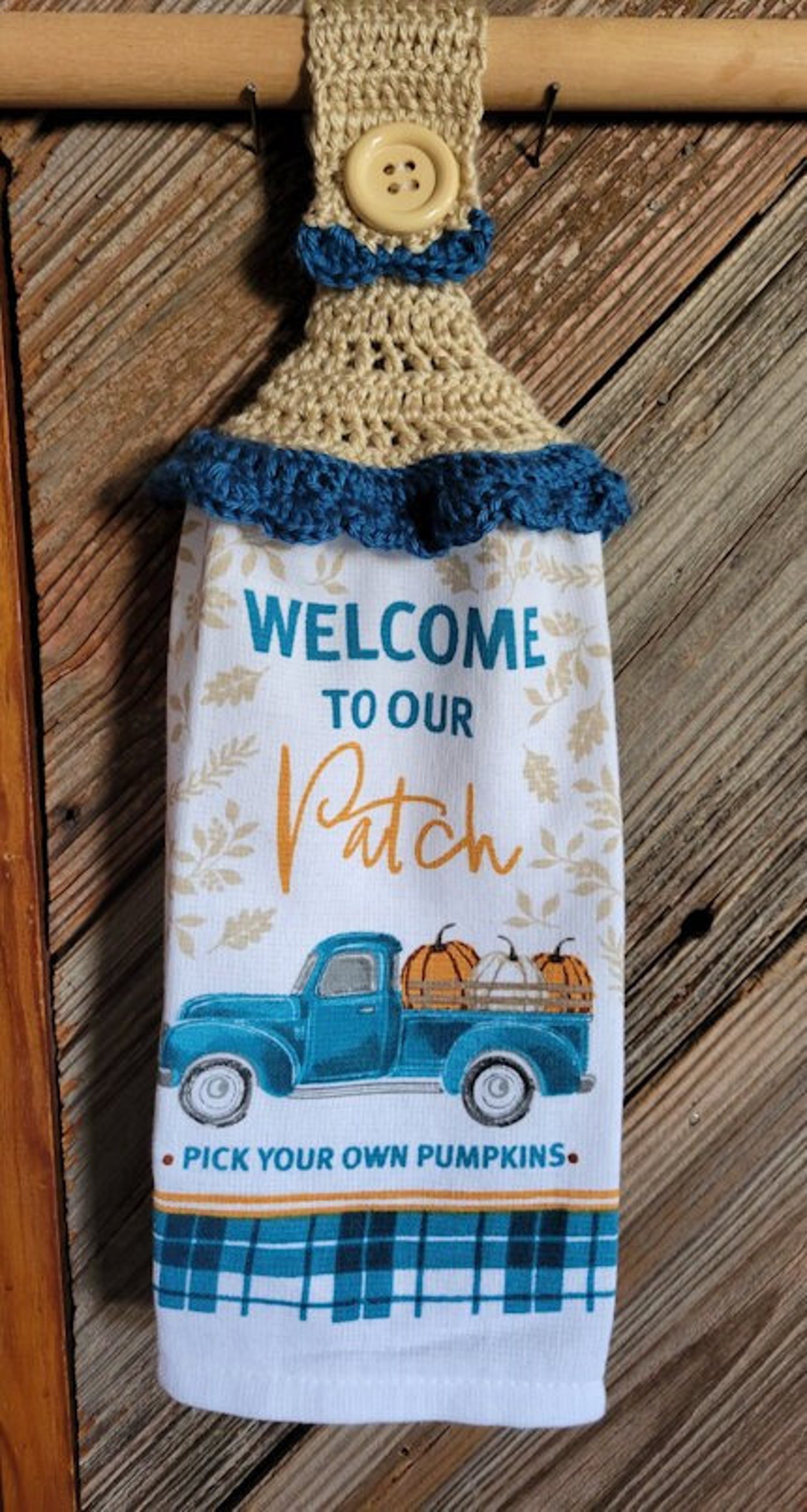 Towel Topper Crochet Hanging Towel Holiday Towel Pdf Pattern - Etsy