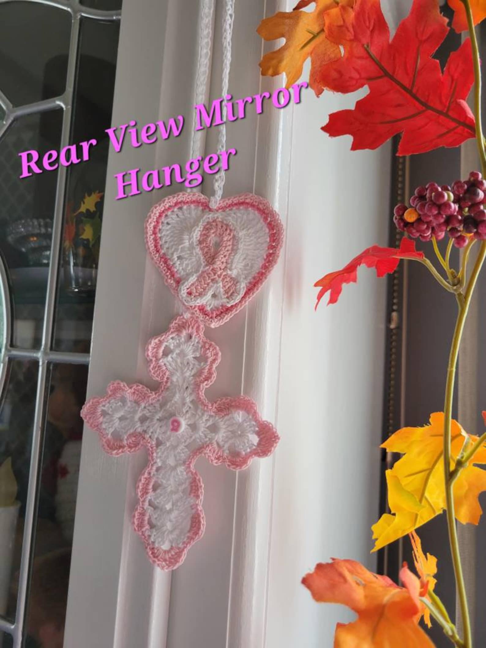 Breast Cancer Awareness Ornaments. Crocheted. Key Chains. Bookmarks ...